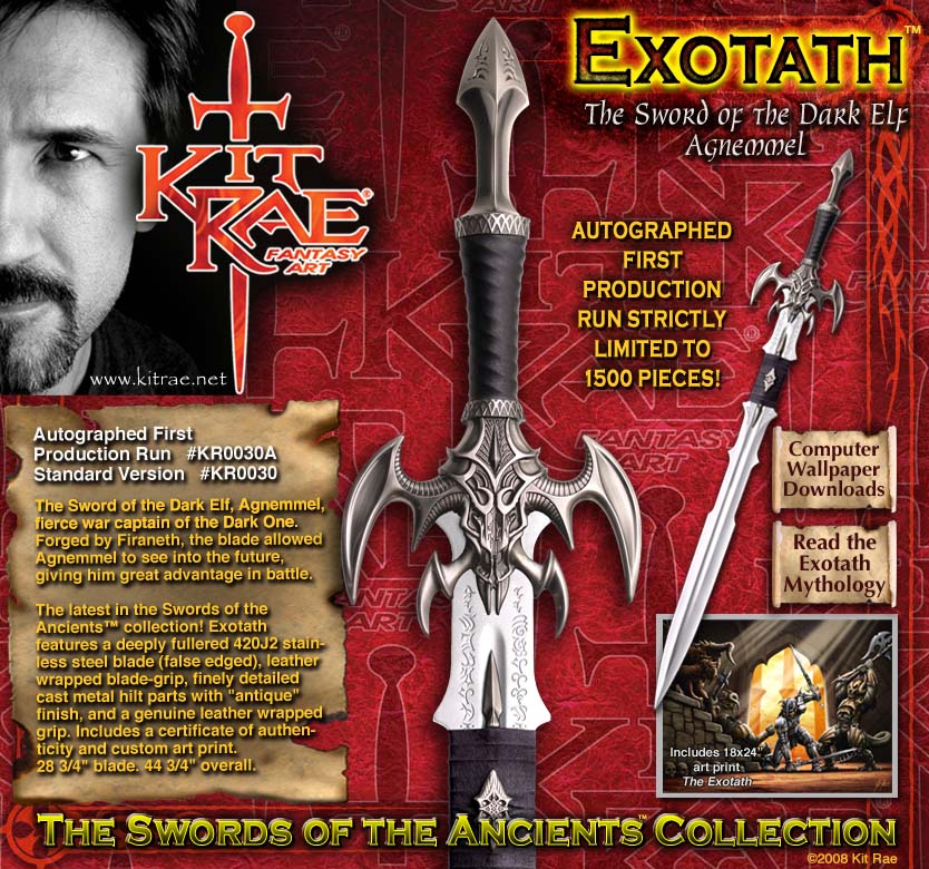 Exotath, The Sword of the Dark Elf Agnemmel