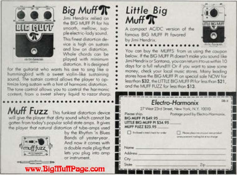 The Big Muff History of All Versions Part 1